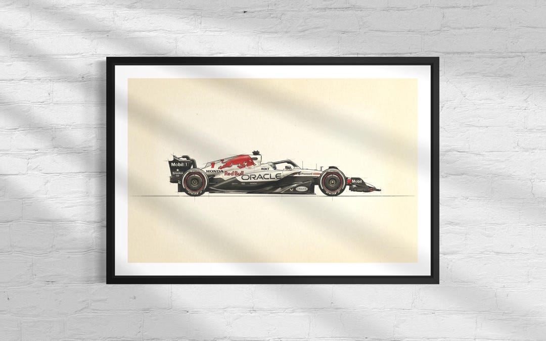 Red Bull RB21 Formula Racing Wall Art - Automotive Art Print ...