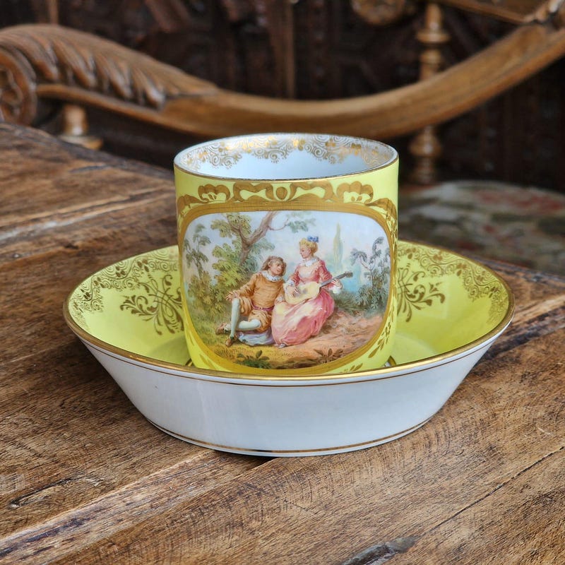 Meissen Tea Cup Crossed - Etsy