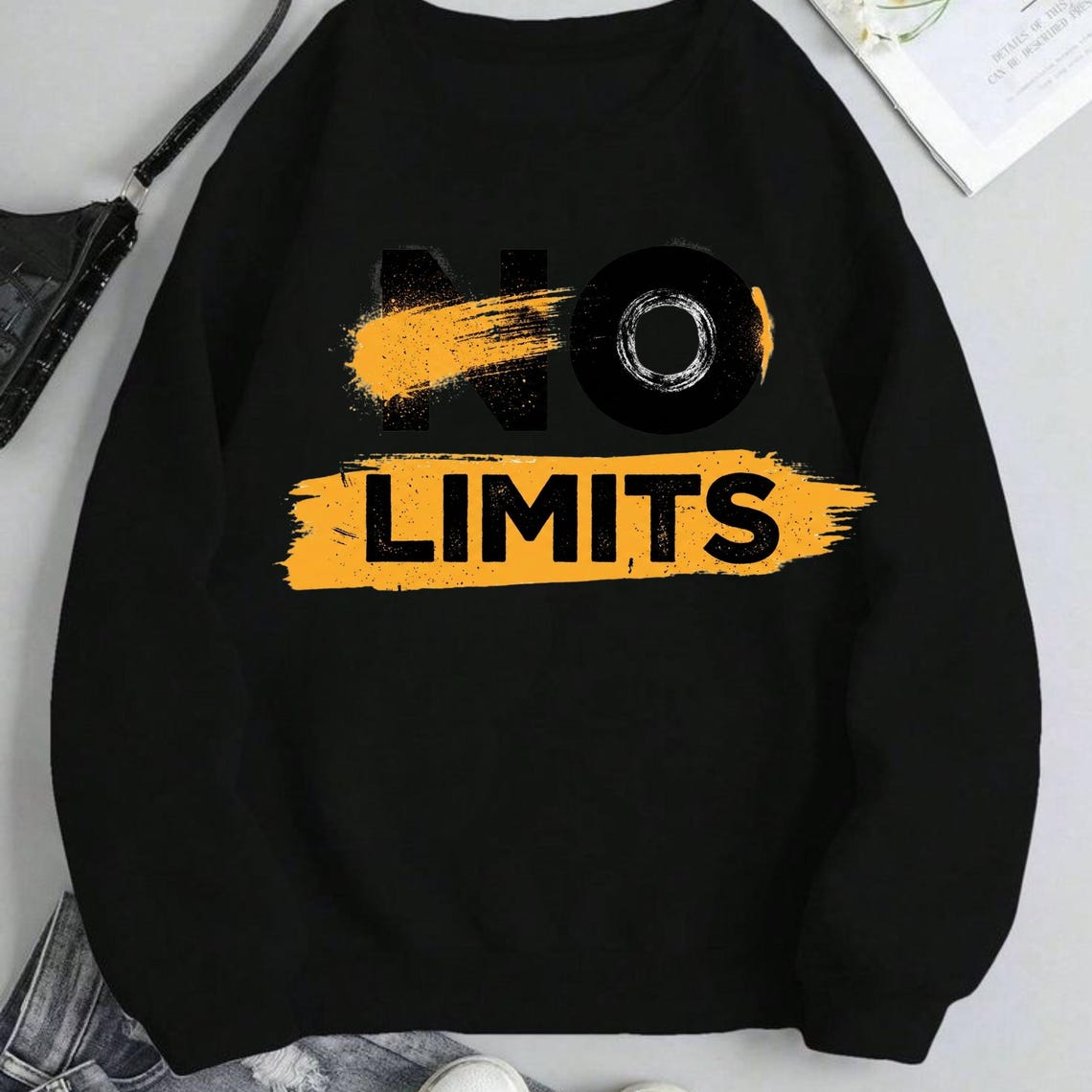 NO LIMITS Motivational Png, Urban Gritty Typography Design, Distressed ...