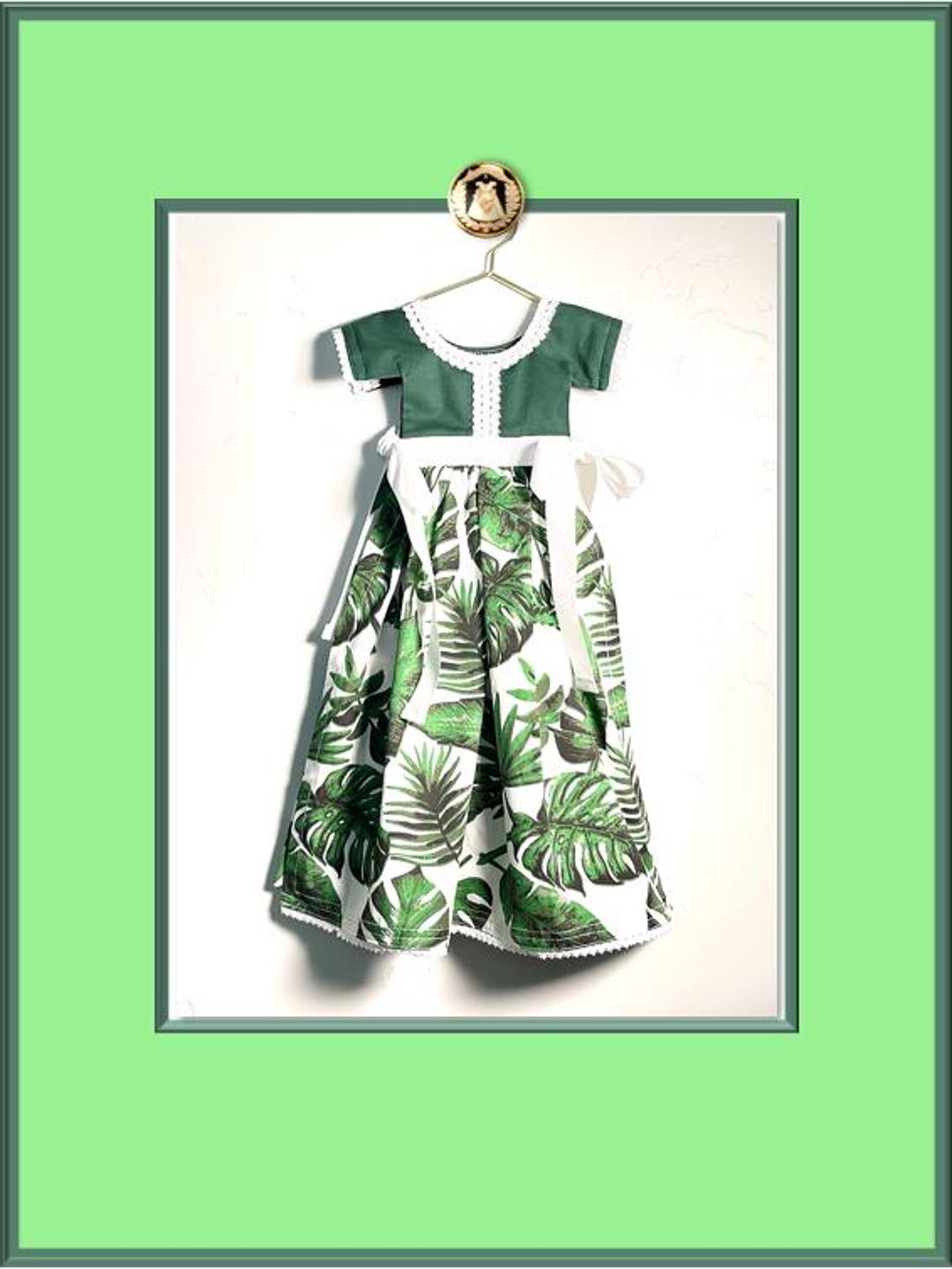 Tropical Oven Handle Tea Dress: Hand-sewn Kitchen Decor - Etsy
