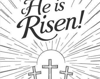 16-page Christian Easter Coloring Book for Kids and Adults | Bible ...