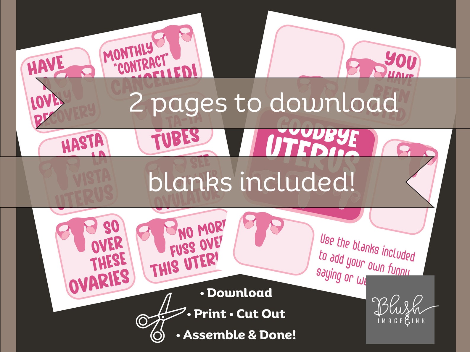 Hysterectomy Gift Basket Printable Hysterectomy Care Package for ...