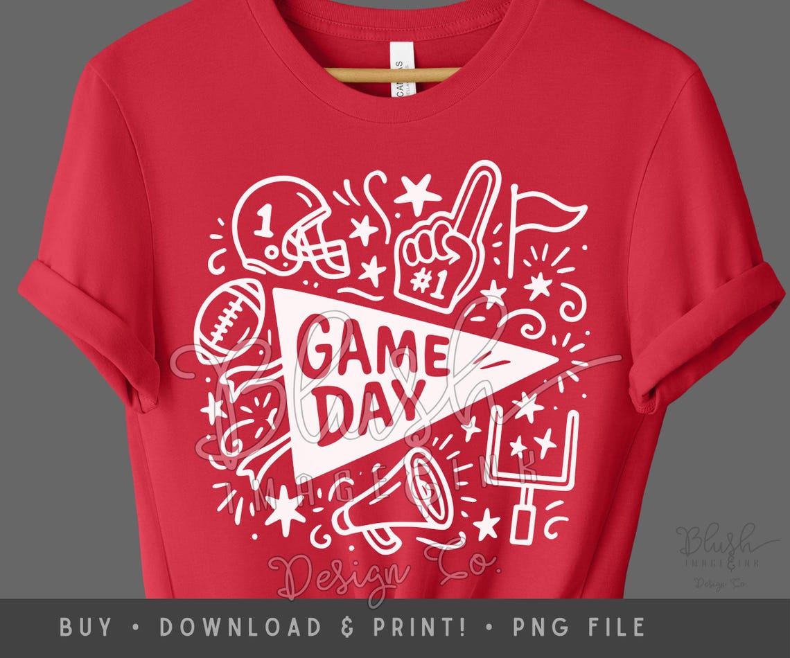 Tailgate Football Game Day PNG Team Spirit Shirt Design Black Graphic ...