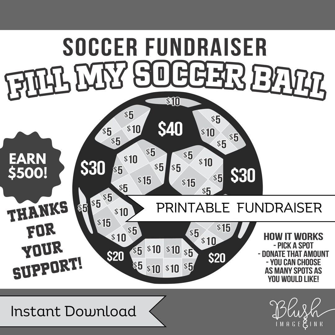 Soccer Fundraiser Idea for Soccer Fund Raiser Team Sponsor for Soccer ...