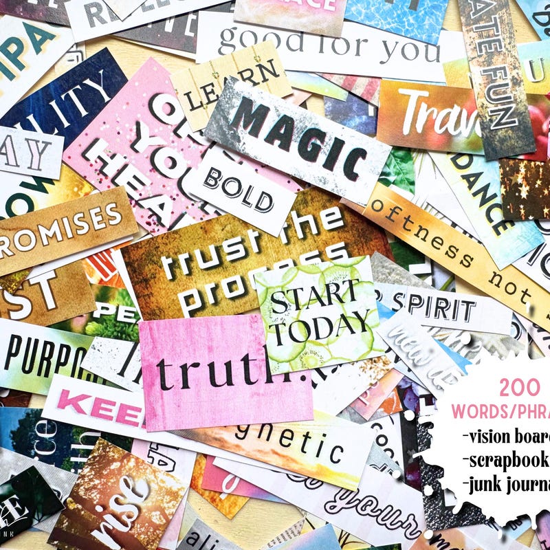 Vision Board Stickers - Etsy