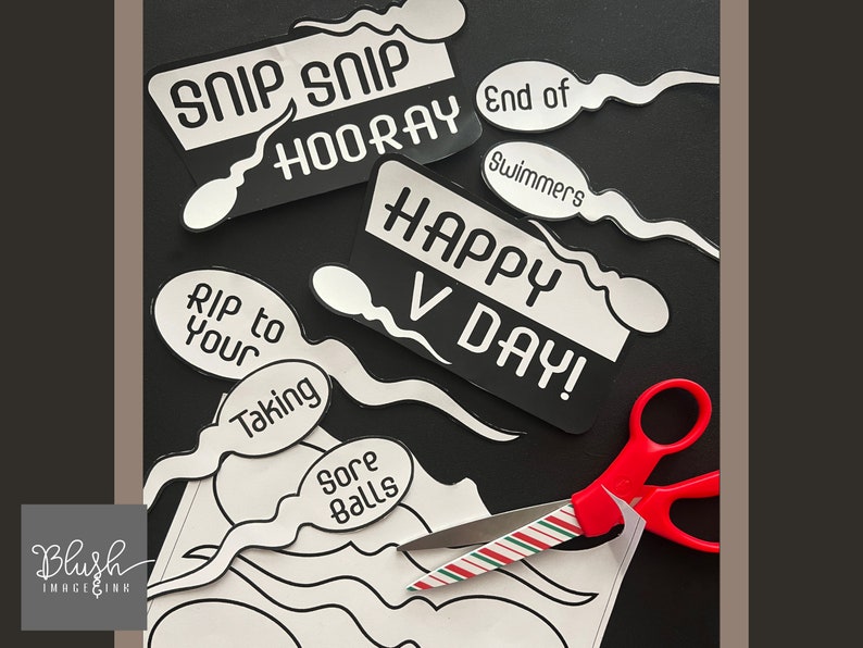 Vasectomy Gift Care Package Vasectomy Diy Printable Snip Snip Sperm ...