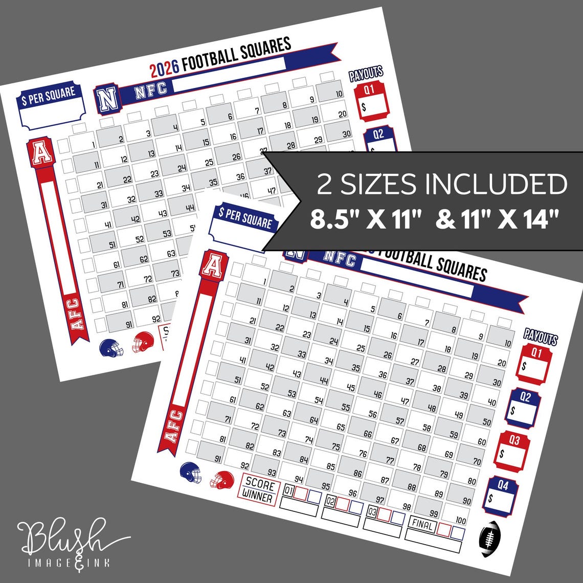 Football Squares Template Football Super Squares Printable for Super ...