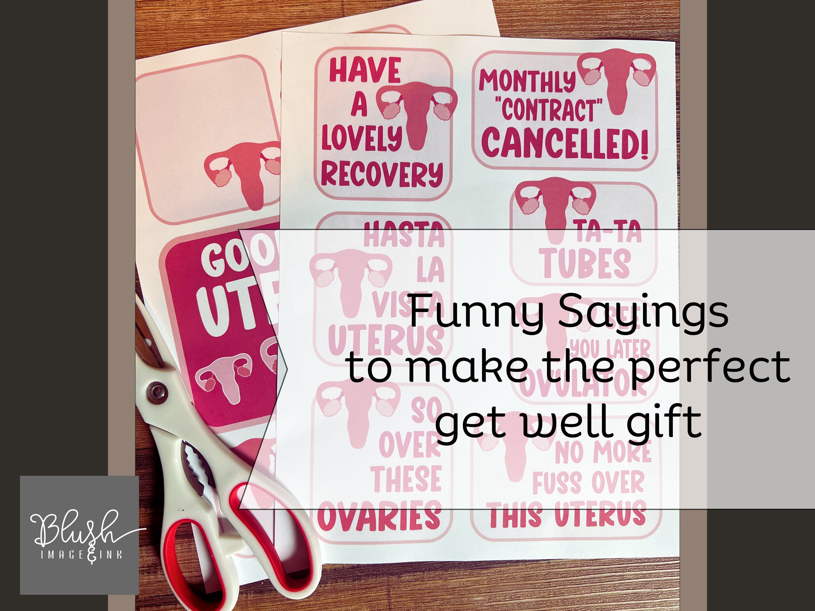 Hysterectomy Care Package for Funny Hysterectomy Gift Basket Printable ...