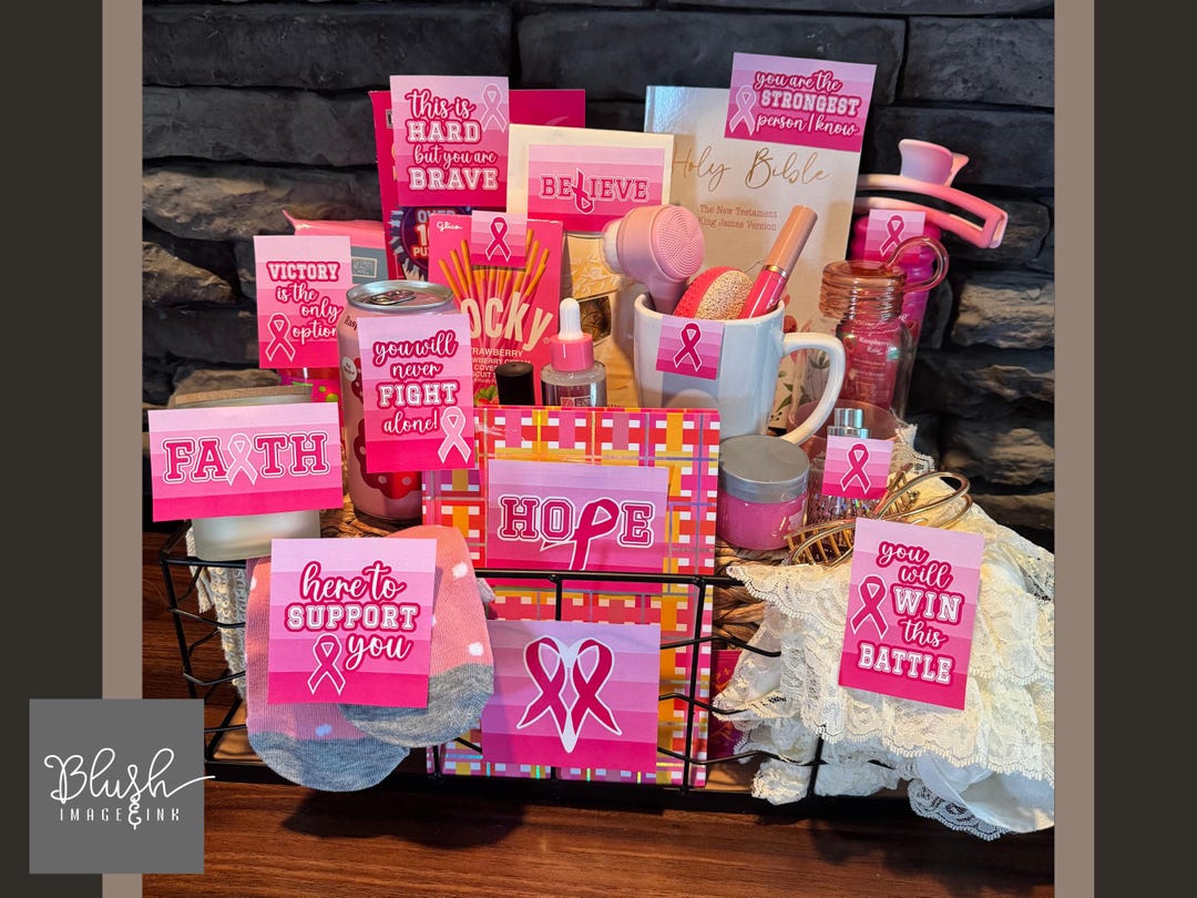 Breast Cancer Recovery Gift for Breast Cancer Gift Basket Beat Cancer Breast Cancer Care Package ...