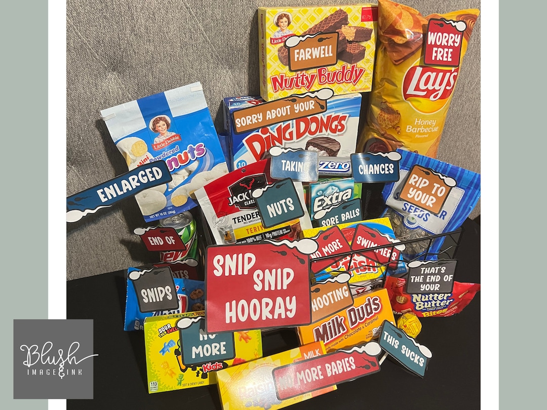 Snip Snip Gift, Vasectomy Basket Snip Snip Husband Vasectomy Gift for ...