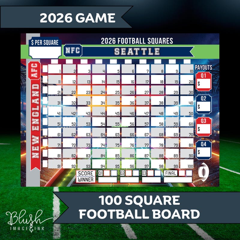 Super Bowl Square Boards - Etsy