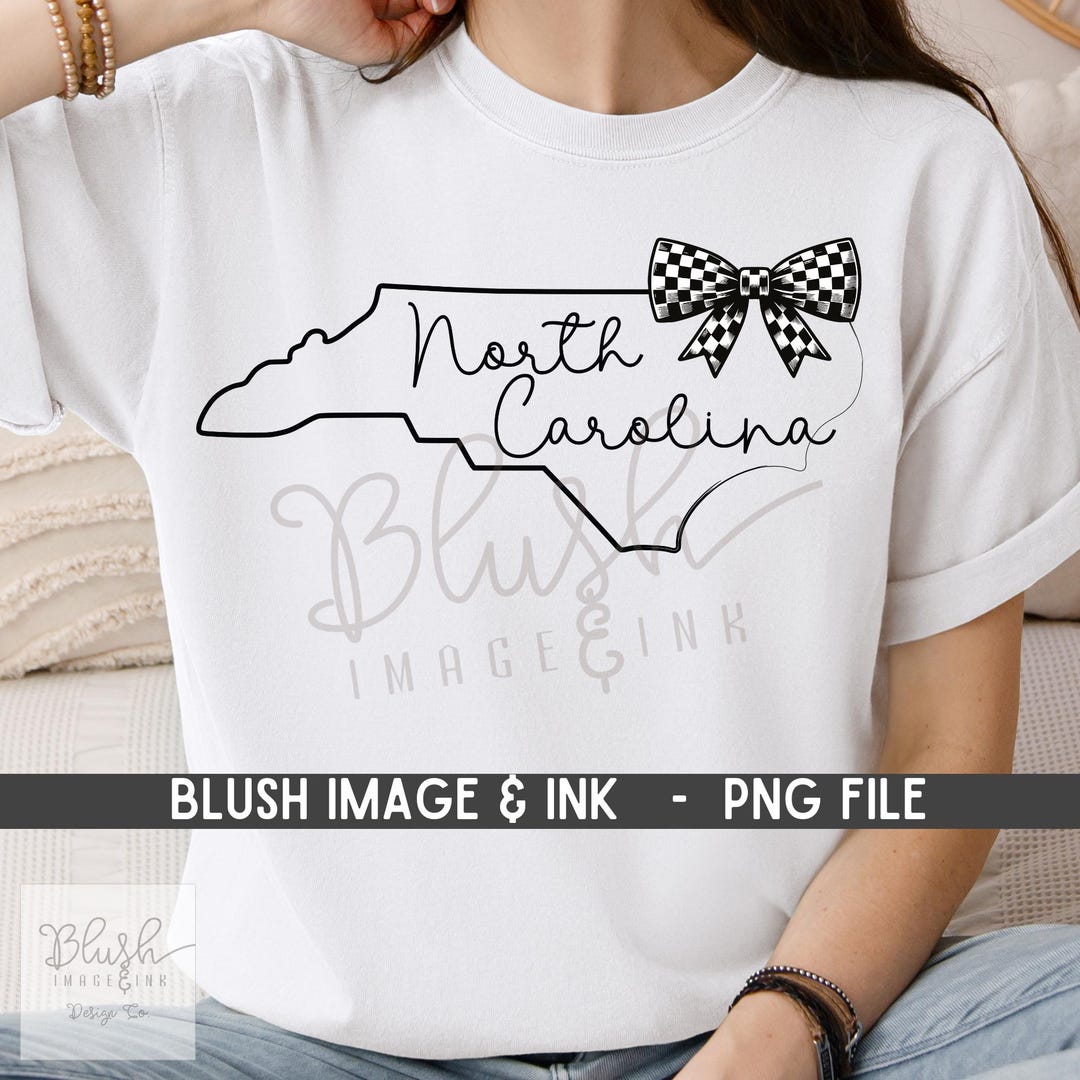 North Carolina Checkered PNG North Carolina Shirt Design NC PNG File ...