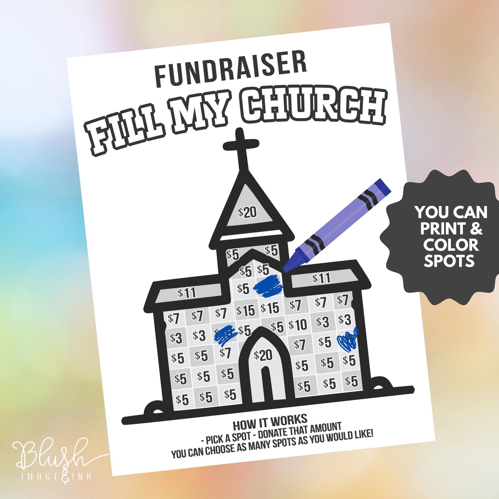 Fill My Fundraiser Church Camp Fundraiser Youth Group Sponsor Mission ...