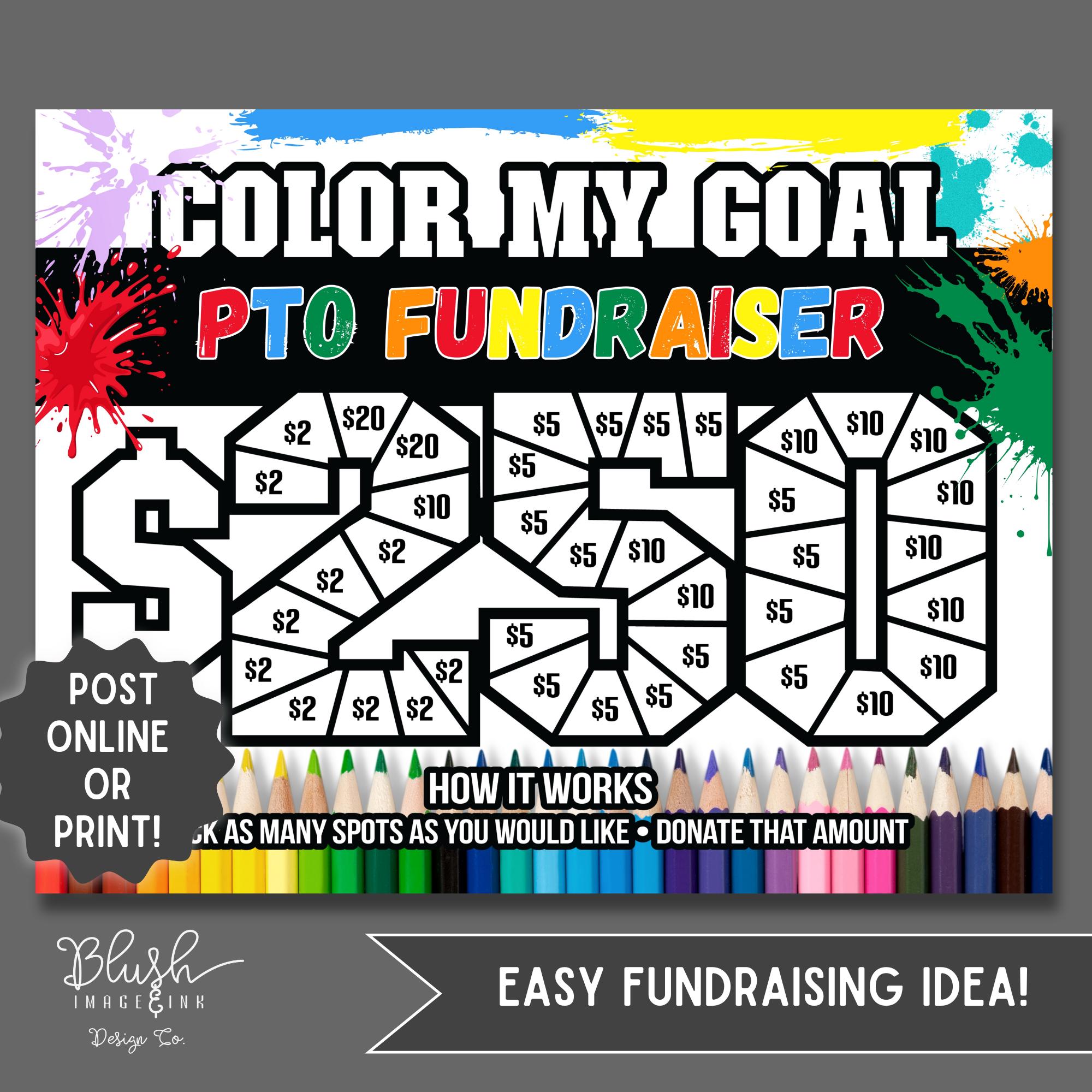 Fill My Board PTO Fundraiser Printable School Donation Tracker School ...