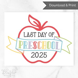 Last Day of Preschool Graduation Preschool Printable Last Days of Pre-k ...