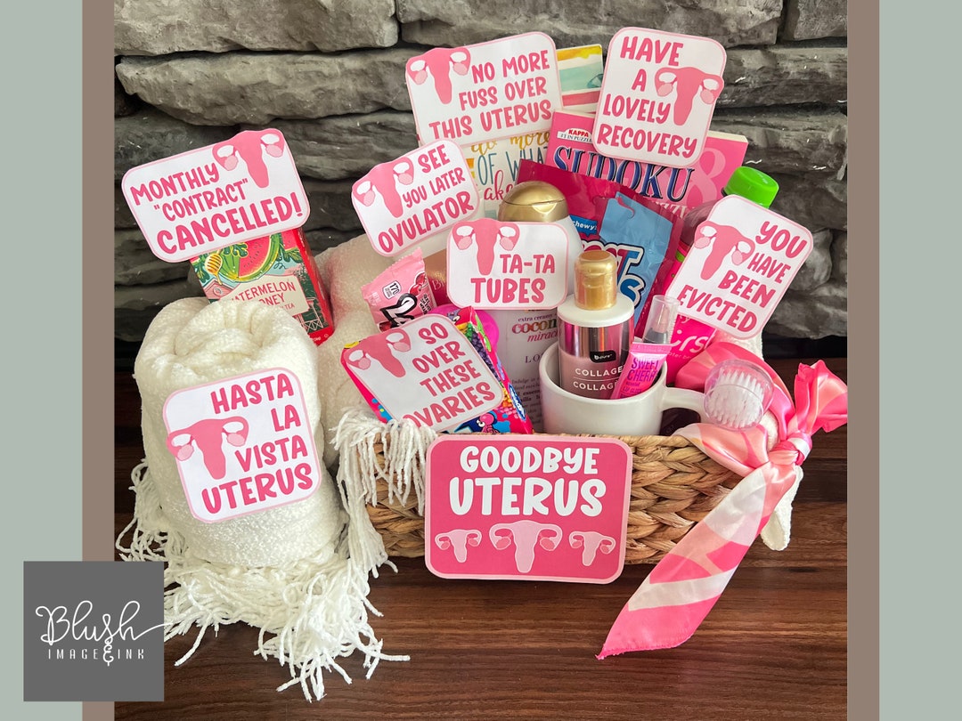 Hysterectomy Care Package Gift Funny Hysterectomy Gift Basket Printable ...