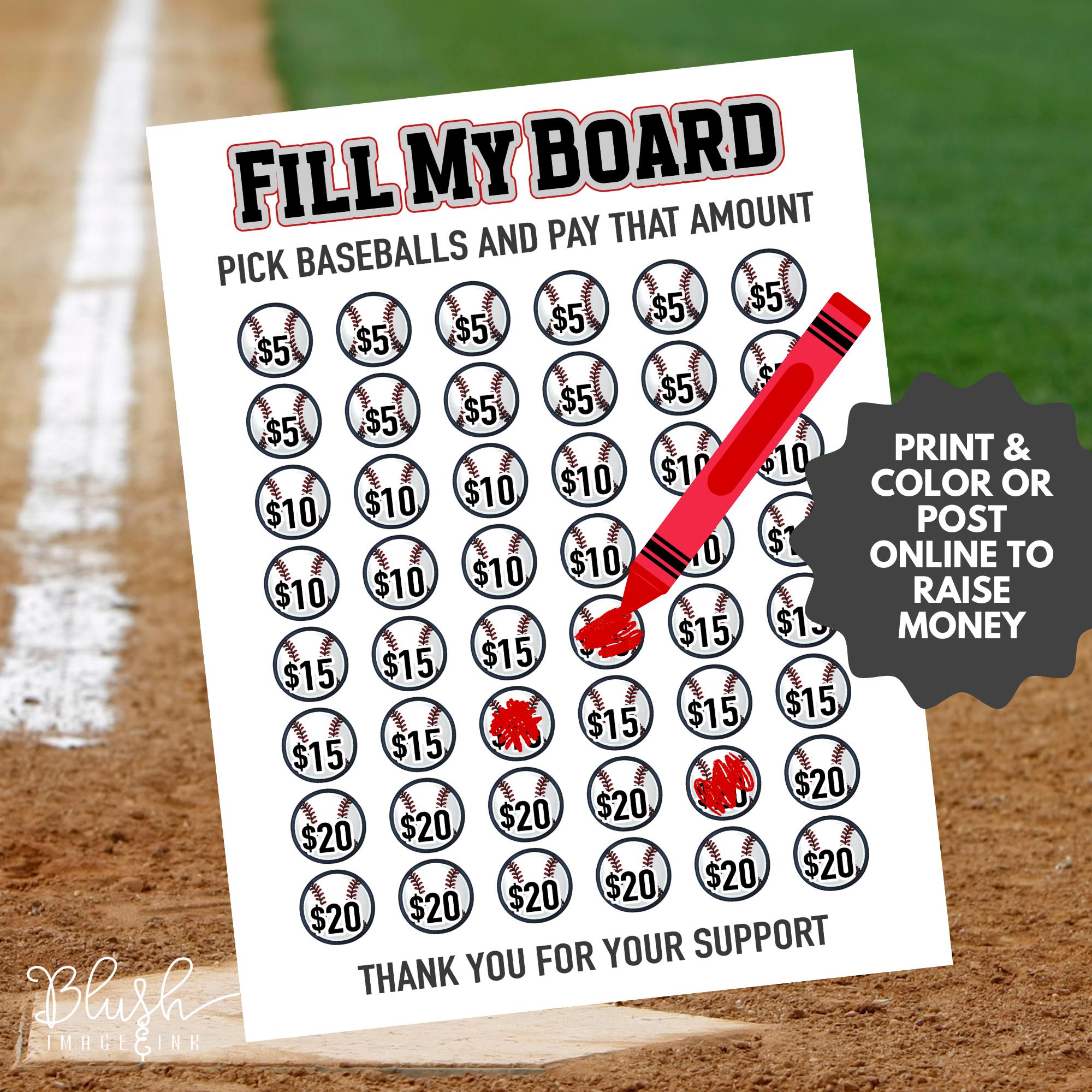 Baseball Fundraiser Flyer for Baseball Team Fundraising Idea Softball ...