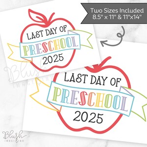 Last Day of Preschool Graduation Preschool Printable Last Days of Pre-k ...