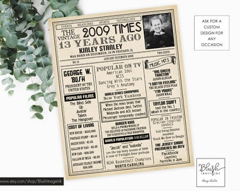 Back in 2009 Poster - Etsy