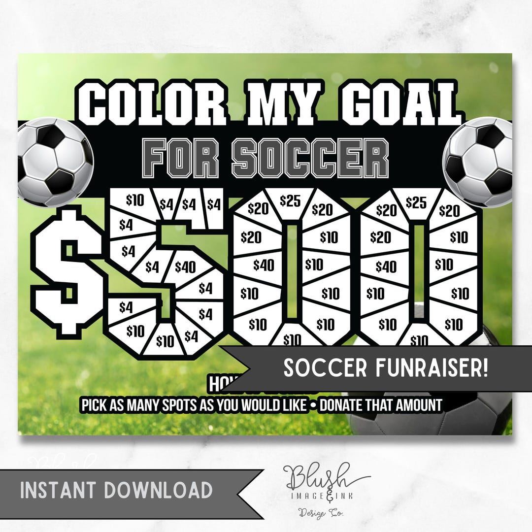 Soccer Season Fundraiser Template Soccer Fundraising Printable Donation ...