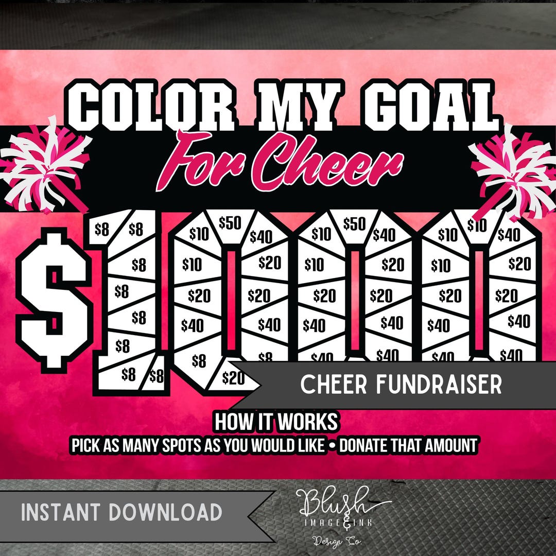 Cheer Black Out My Board Fundraiser Cheerleading Team Fundraiser Flyer ...