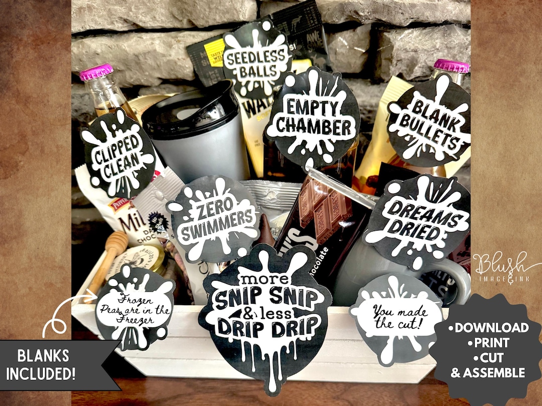 Vasectomy Gift Vasectomy Care Package Printable Vasectomy Gift ...