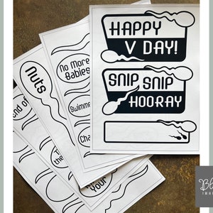 Printable Vasectomy Kit Vasectomy Card for Care Package Sperm Cut Out ...