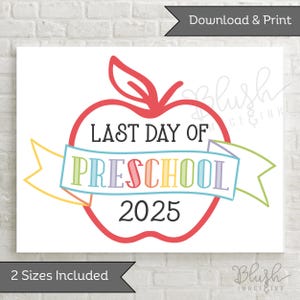 Last Day of Preschool Graduation Preschool Printable Last Days of Pre-k ...