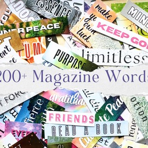 Printable Vision Board Kit Vision Board Quotes Printable Kit Curated ...
