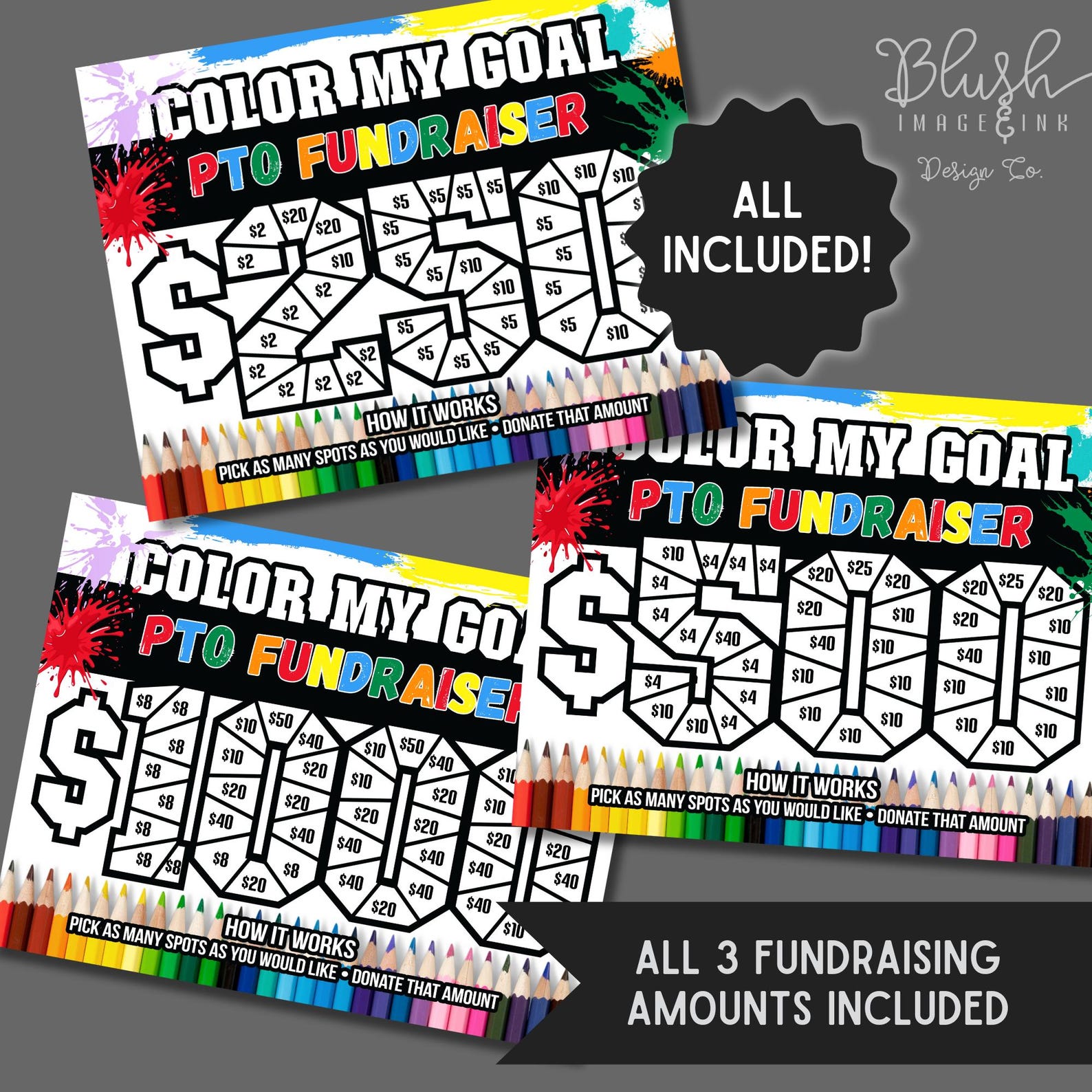Fill My Board PTO Fundraiser Printable School Donation Tracker School ...