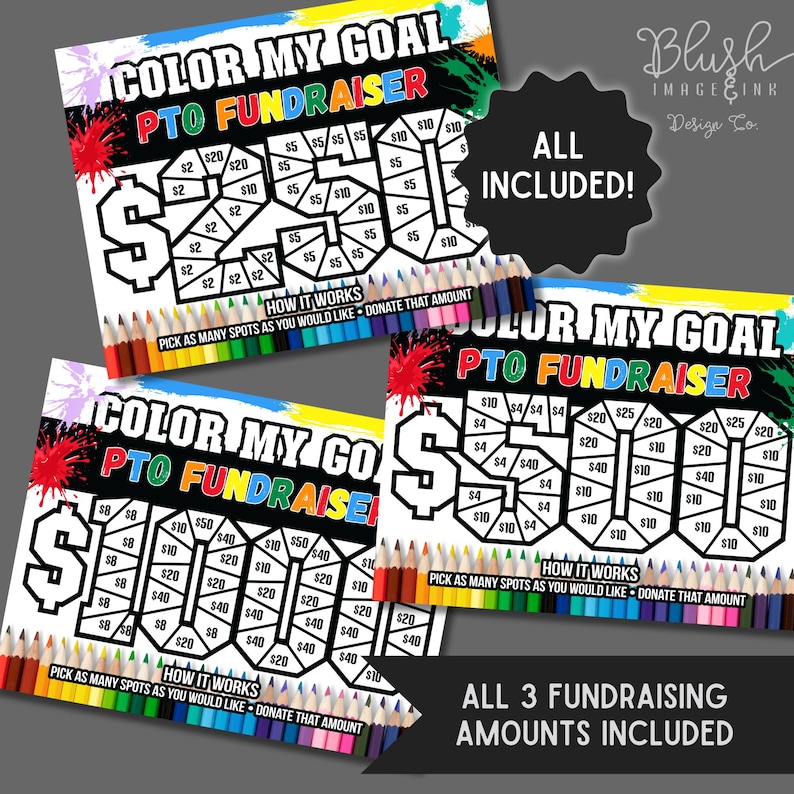 Fill My Board PTO Fundraiser Printable School Donation Tracker School ...