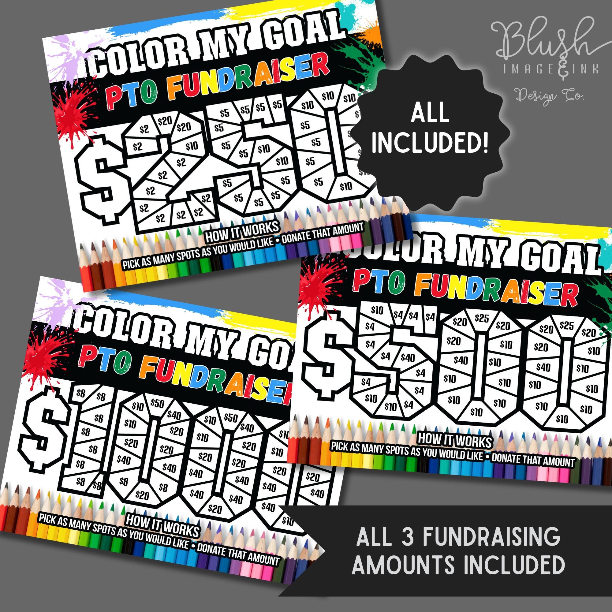 Fill My Board PTO Fundraiser Printable School Donation Tracker School ...