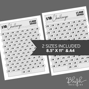 1k Savings Challenge 1k Saving Tracker 1000 Dollars Savings Tracker ...