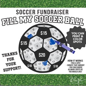 Fill My Fundraiser Soccer Team Fundraising Printable Donation Soccer ...