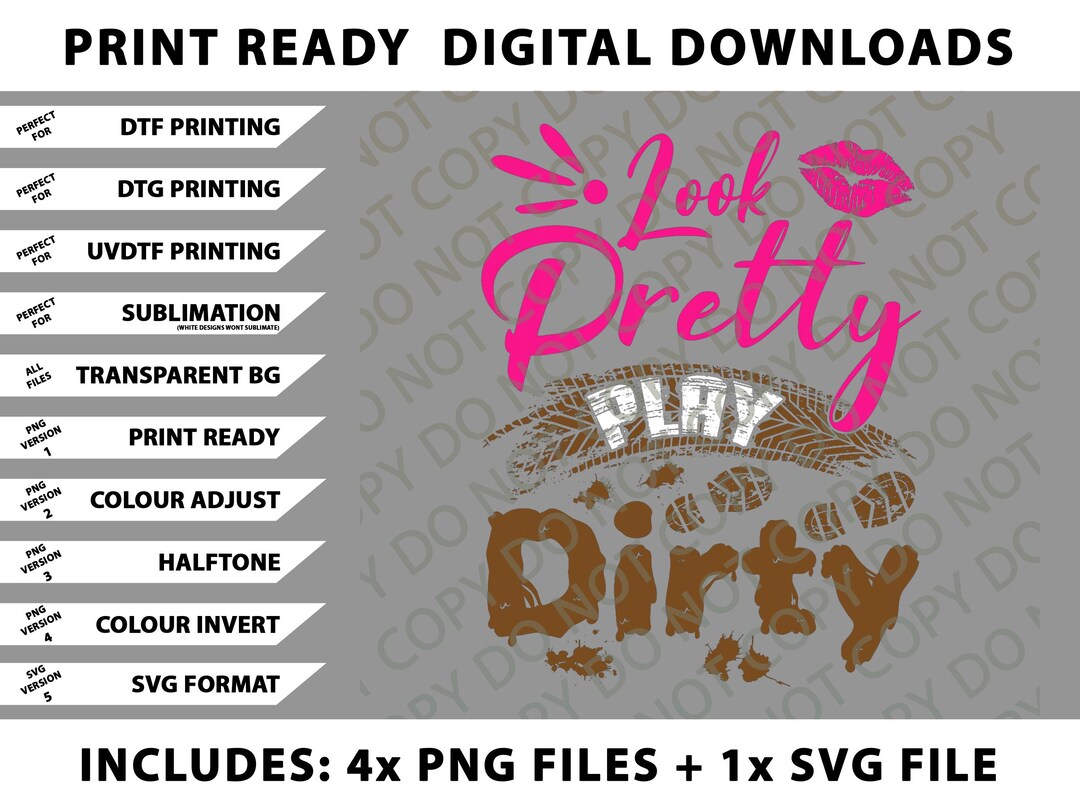 Mud Run Princess Look Pretty Play Funny Dirty Team Girls Png Bundle ...