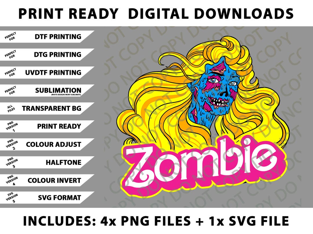 Zombie Png Bundle, Digital Downloads - Etsy
