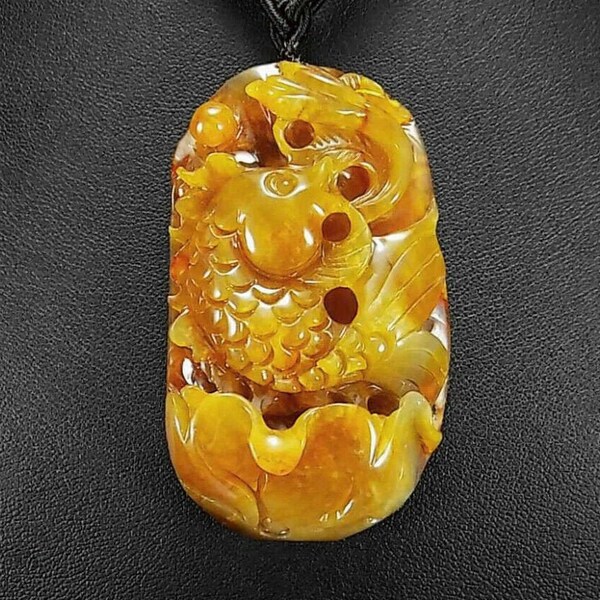 Fish Jade Pendant - Etsy