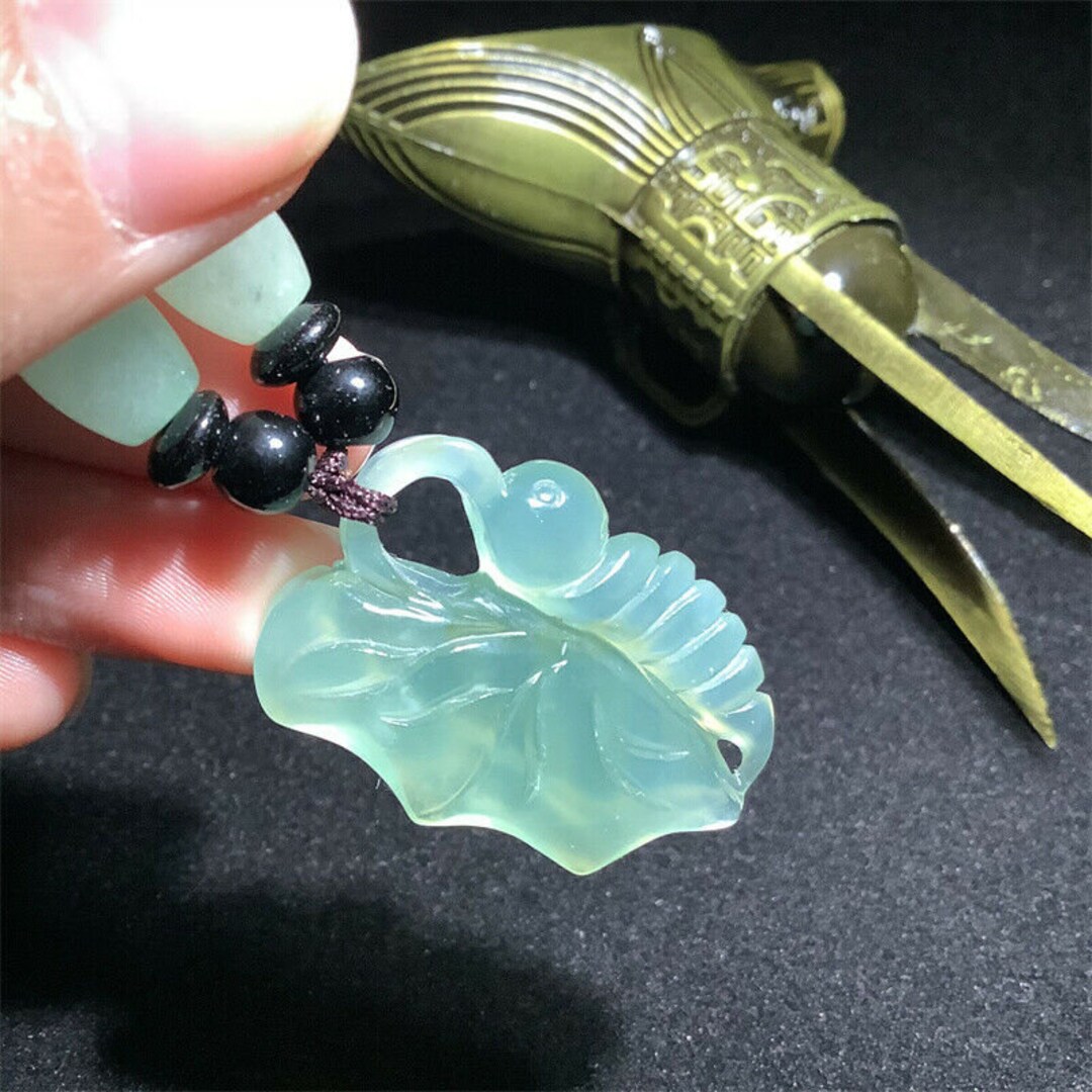 Carved Jade Butterfly Bug Pendant on Jadeite Necklace Cord - Etsy