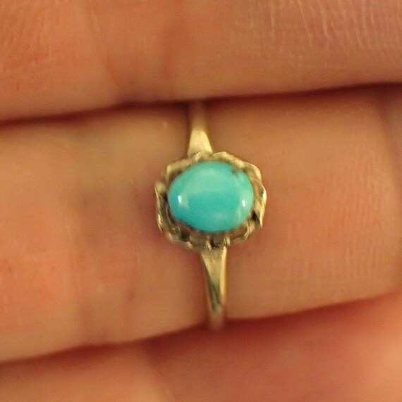 Zuni Turquoise Sterling Silver Ring | Etsy