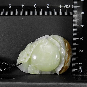 Carved Jade Bat and Peach Pendant With Cord and Jadite Necklace - Etsy