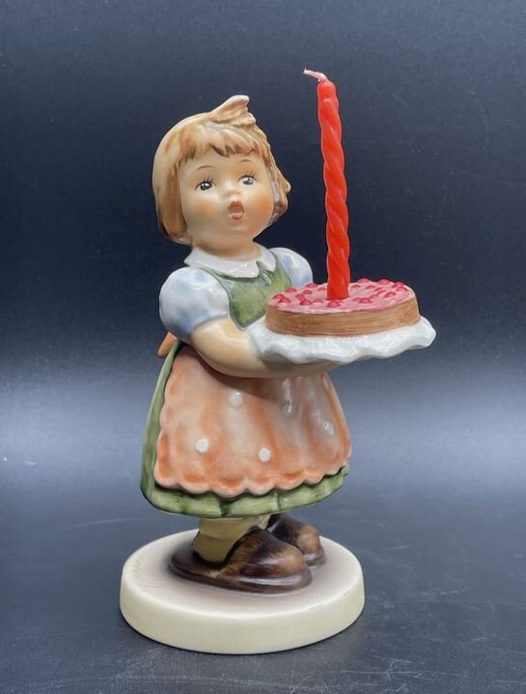 Hummel Birthday Candle Girl Cake Topper Goebel TMK6 Vtg Collector Club ...