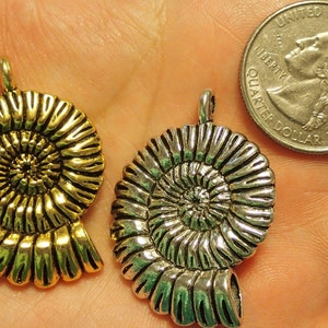 Ammonite Fossil Pendant Cast - Etsy