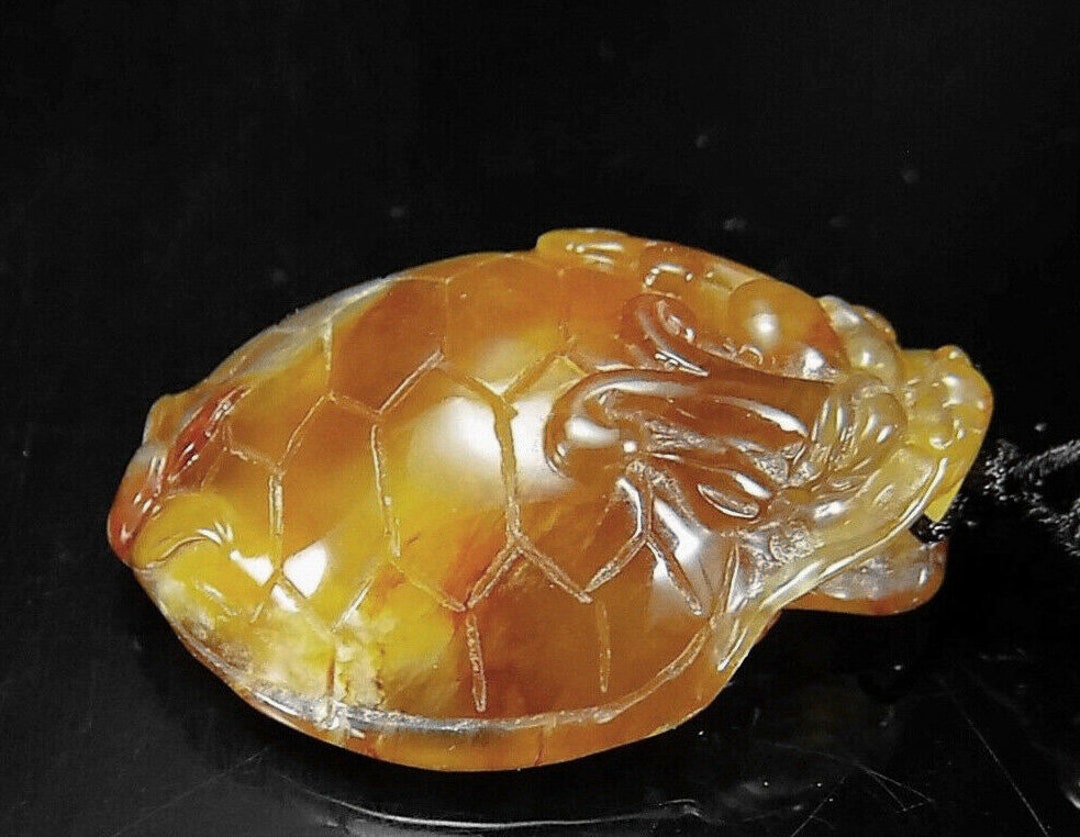 Hand-carved Jade Turtle Pendant Jadeite Necklace - Etsy