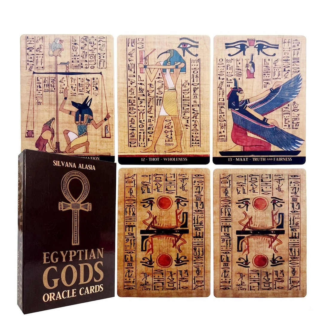 Egyptian Gods Oracle Cards - Etsy