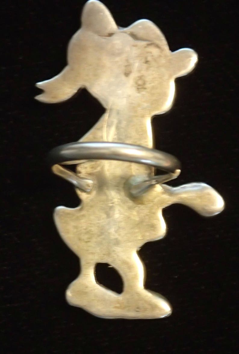 Vintage Donald Duck Disney Style Ring. Inlay Turquoise Coral - Etsy