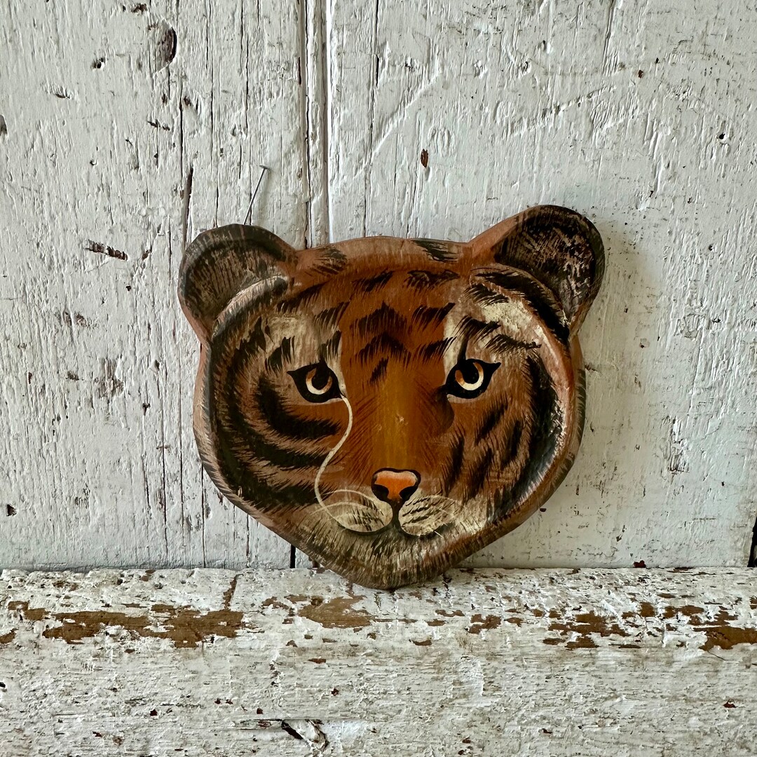 Tiger Trinket Dish Vintage Tiger Coaster - Etsy