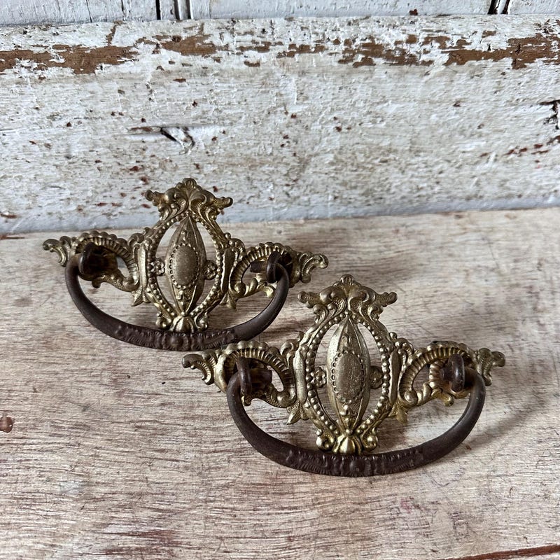 Antique Drawer Pulls - Etsy