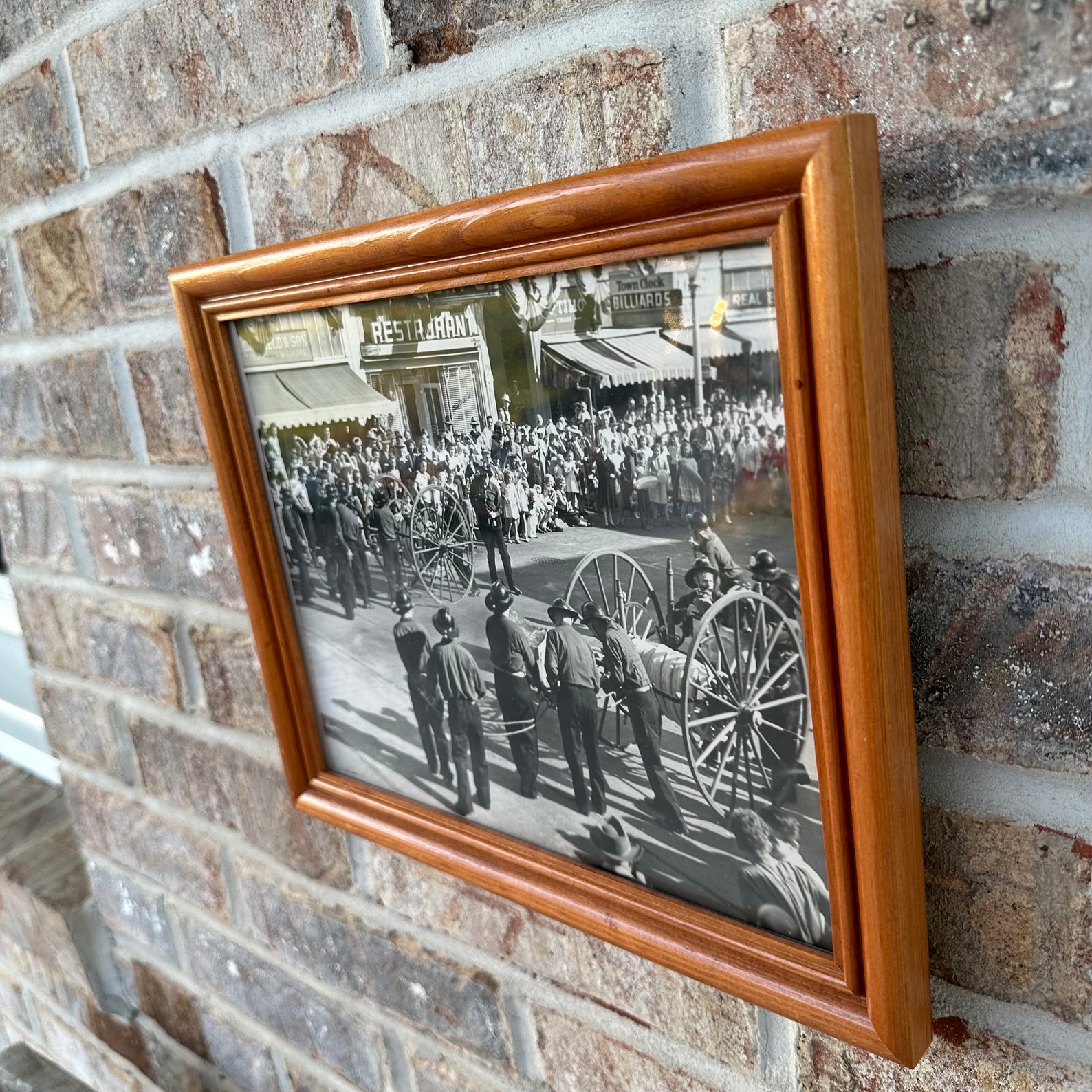 Firemen Parade Black & White Photo 1940's Vintage Frame - Etsy