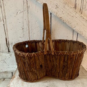 Basket Made of Tree Bark Natural Edge Vintage Tree Bark Basket - Etsy