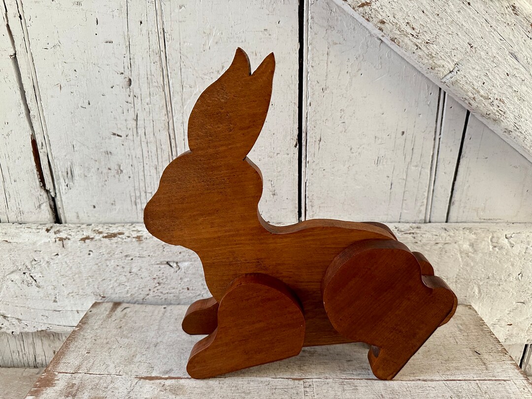 Wooden Hare Bunny Rabbit Vintage With Jointed Legs That Move - Etsy